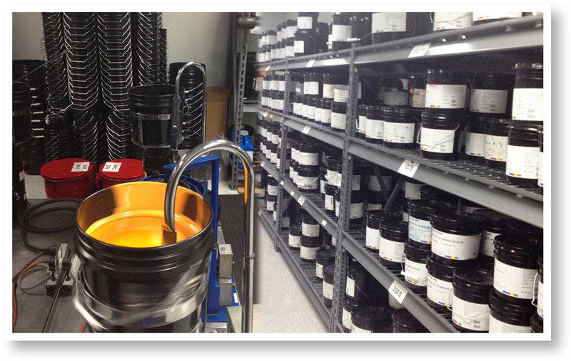 Custom In-House Ink Formulation